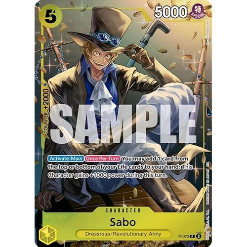 Sabo (Tin Pack Set Vol. 2) (P-073) (One Piece Promotion Cards)