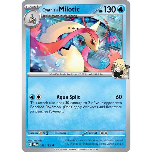 Cynthia's Milotic (053/182) (SV10: Destined Rivals)