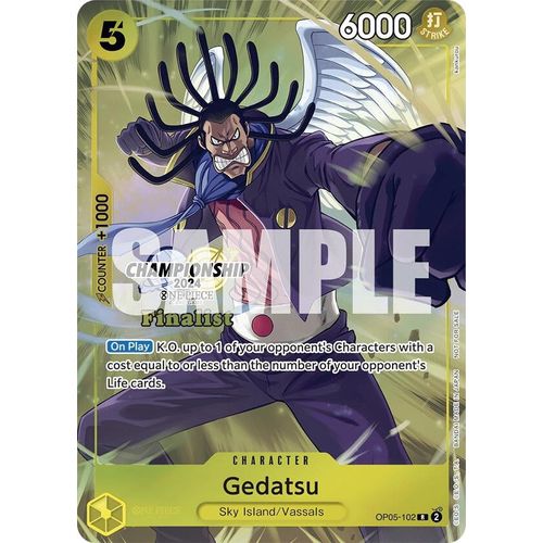 Gedatsu (Championship 2024 Finalist Card Set) (OP05-102) [One Piece Pr